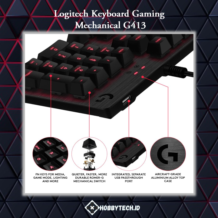 Logitech-G G413 Mechanical Backlit Gaming Keyboard | Lazada Indonesia Logitech-G G413 Mechanical Backlit Gaming Keyboard | Lazada Indonesia