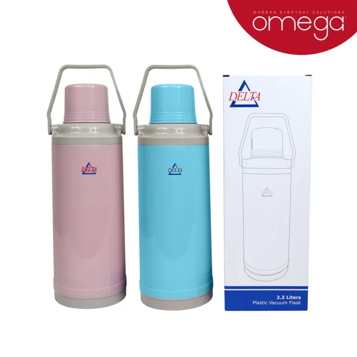 Omega Houseware Vesta Delta 2.2 liter Plastic Vacuum Flask Thermos 12 ...