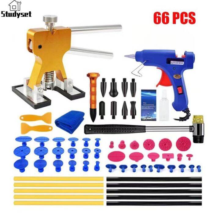 Studyset IN stock 66pcs Auto Body Dent Repair Kit Dent Puller Hail Pit ...