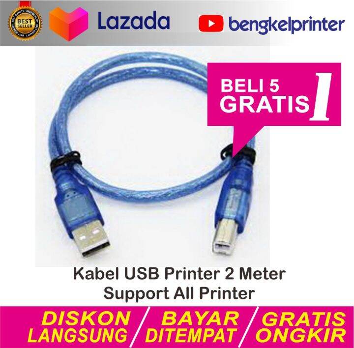 Kabel Usb Printer Canon Epson Hp Plug n Play | Kabel USB Printer ...