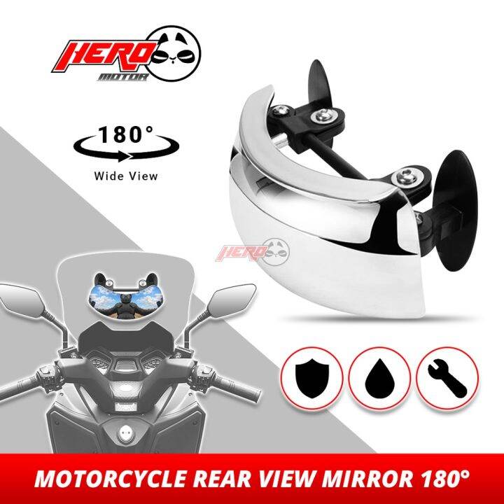 Windshield Rear View Mirror Wide Angle HD 180 Degree Safety Universal ...