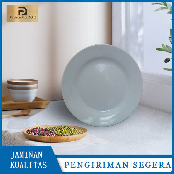 Pengiriman cepat Piring Plate Piring Plastik Microwave Warna Warni ...