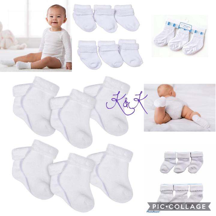 Kristian and Kursten 1pair Cotton New Born Baby/Infant Socks Medyas For ...