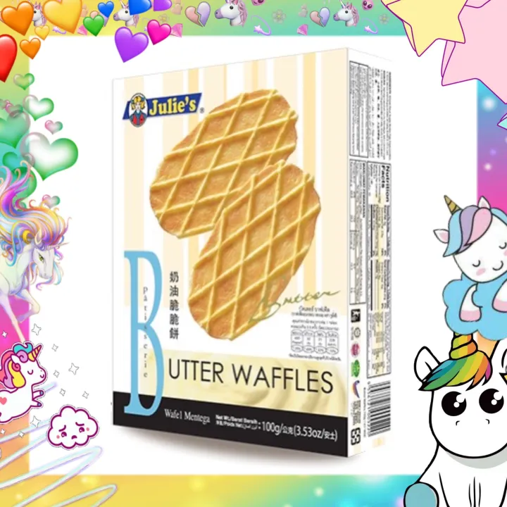 🧇 Julies Butter Waffles จูลี่ส์ บัตเตอร์ วาฟเฟิล 100 กรัม Th