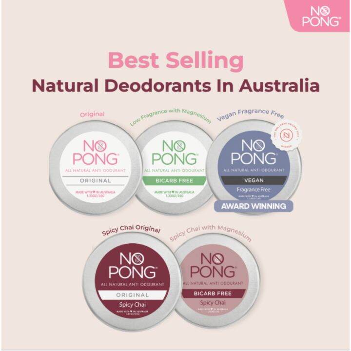 NO PONG NATURAL ANTI ODOURANT 35GR | Lazada Indonesia