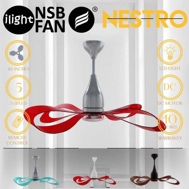 NSB FAN NESTRO 46 INCHES DC MOTOR DESIGNER CEILING FAN | Lazada