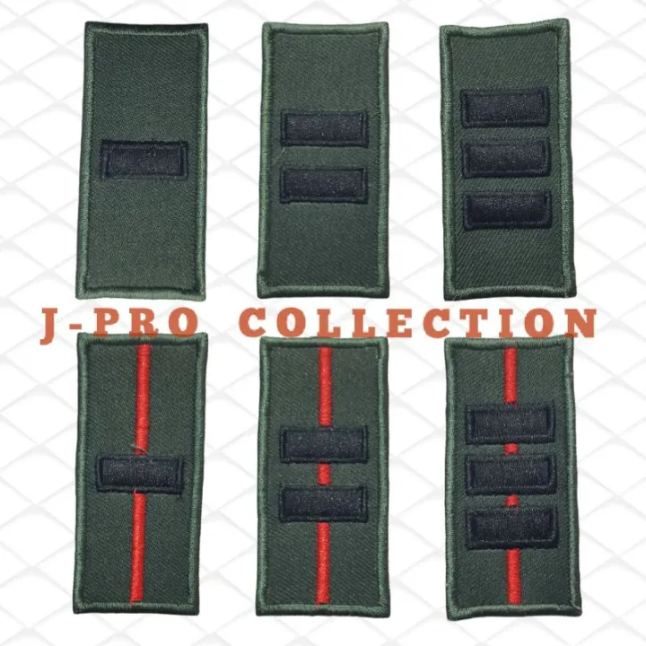 PANGKAT PDL TNI DAN KORP LETDA LETTU KAPTEN LIS MERAH DAN STAFF | Lazada Indonesia