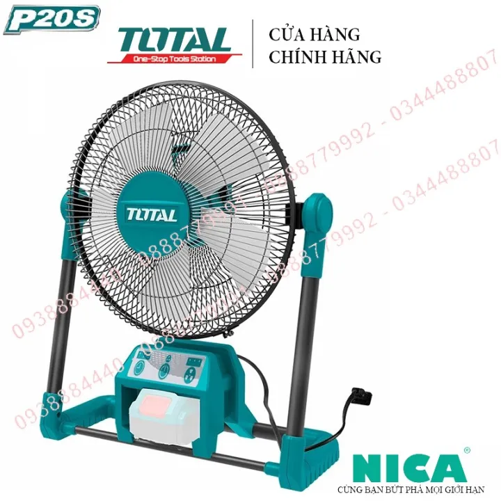 BODY 20V Quạt máy dùng pin Total TFALI2001 ( KHÔNG PIN VÀ SẠC) Điện thế ...