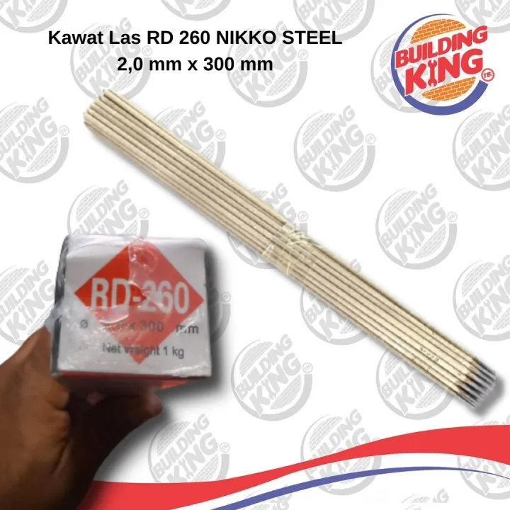 Kawat Las NIKKO STEEL RD 260 2,0 mm x 300 mm Kawat Las Elektroda 1 Kg ...
