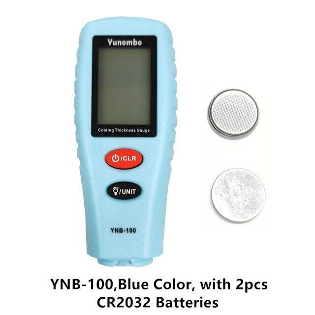ฟิล์ม Lcd แบล็กไลท์ดิจิตัล Yunombo สีรถยนต์มิเตอร์วัดความหนาเกจความหนา ...