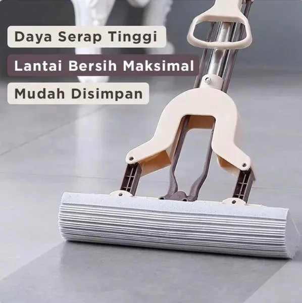 Alat Pel Lantai Praktis Sponge Mop Alat Pel Karet Spons Sponge Mop ...