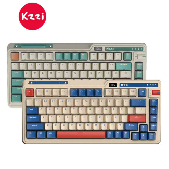 KZZI Kezhi K75 Pro Pro+ Wireless Three-Mode Mechanical Keyboard Gasket Gaming RGB Gold Powder ...