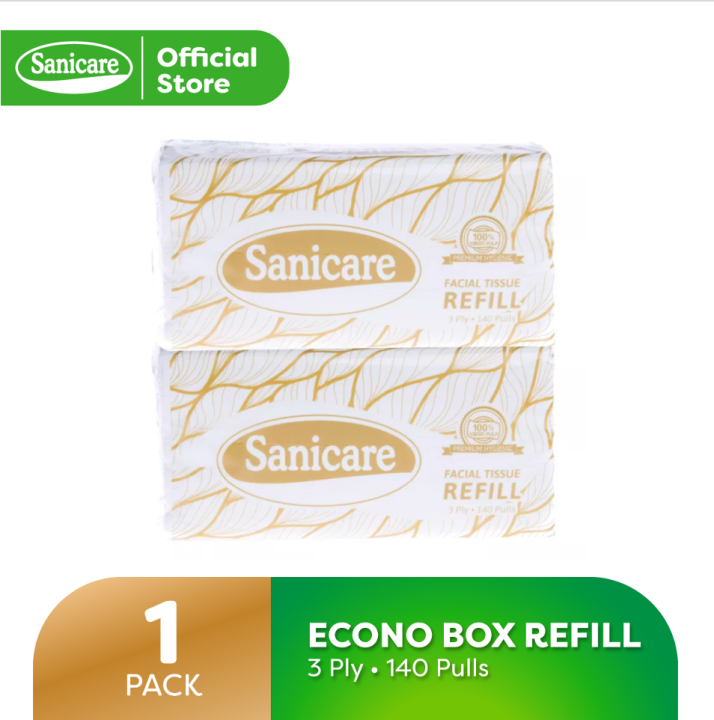 Sanicare Econo Box Facial Tissue Refills (Twin Pack) | Lazada PH