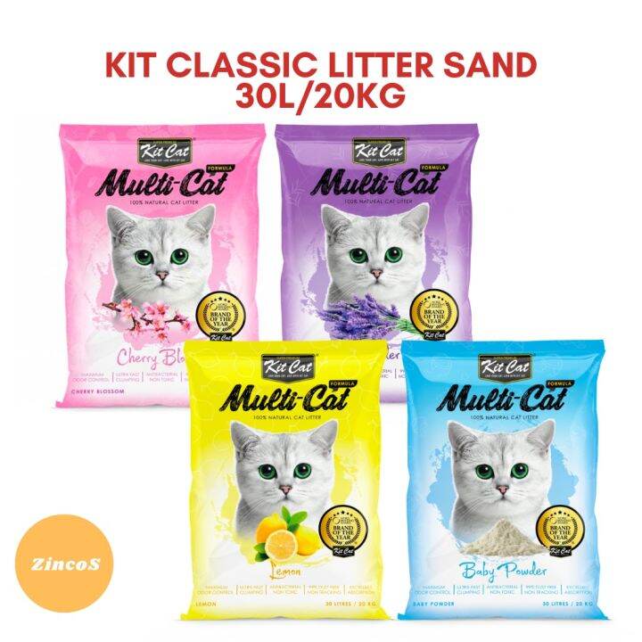 Kit Cat Multi Cat Clump Cat Litter Sand 30L/20kg | Lazada PH