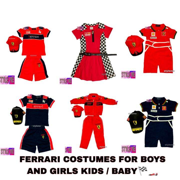 All Types of Ferrari F1 Complete Set With Cap Colour Red Car Racing ...