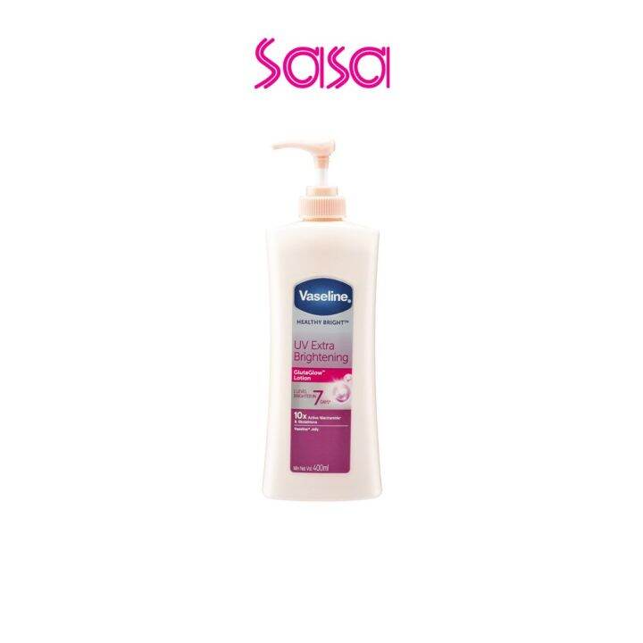 Vaseline Healthy Bright UV Extra Brightening GlutaGlo Lotion 400ml ...