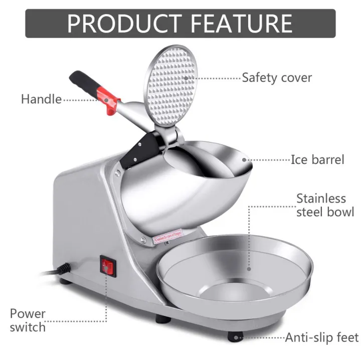 Ice Crusher / Electric Ice Smashing Machine / Stainless Steel Heavy ...