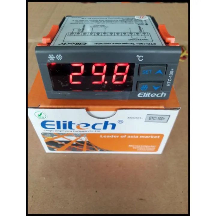 Elitech ETC-200+ Thermostat ORI ETC200+ Termostat ETC 200+ Pengatur Suhu Temperature Controller ...