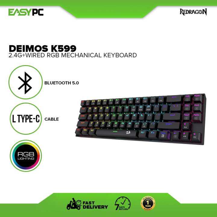 Redragon Deimos K599 2.4G+Wired RGB Mechanical keyboard 15CYB | Lazada PH