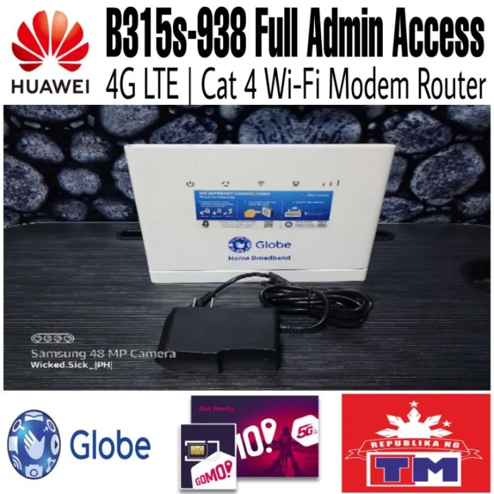 SHVv1NRv Huawei B315s-938 Broadband WiFi [Globe Locked/With Full Admin ... SHVv1NRv Huawei B315s-938 Broadband WiFi [Globe Locked/With Full Admin ...