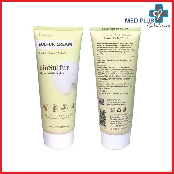 Kirinzu Sulfur Cream 180ml (Exp:8/2027) | Lazada