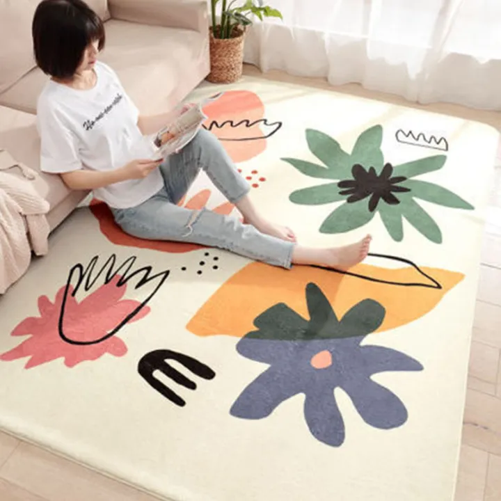 REENET โมเดิร์น Lamb ขนสัตว์พรมแบบชาวนอร์ดิกพรมสำหรับห้องนั่งเล่นเสื่อ ...