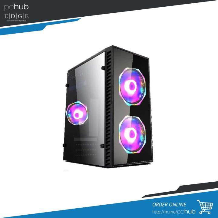 InPlay Wind 05 TG, black, mATX | Lazada PH