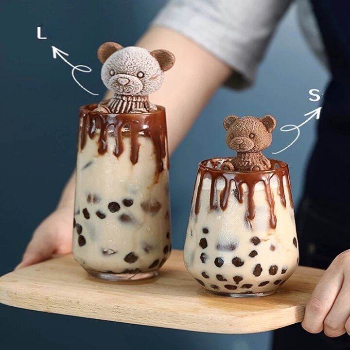 GIDA พิมน้ำแข็งรูปหมี ทำน้ำแข็งรูปหมี บล็อกน้ำแข็งหมี ทีทำน้ำแข็ง ...