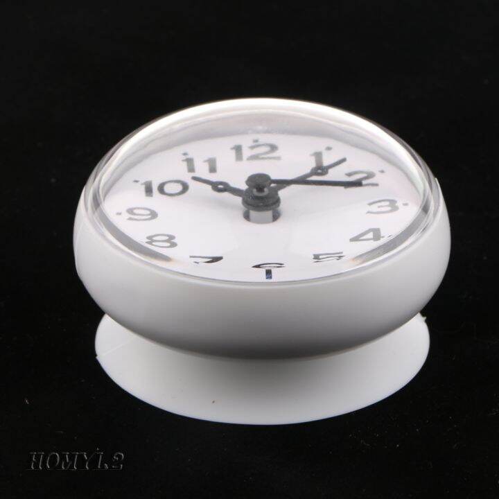 Kitchen Bathroom Bath Shower Waterproof Clock Suction Cup Wall Clock ...