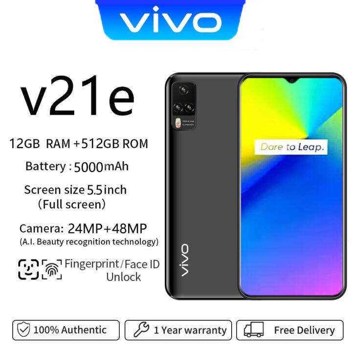 VIVO V21e cellphone original big sale 2022 mobiles brand new handphone ...