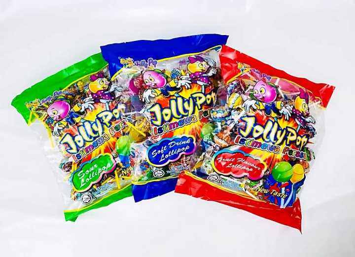 Jolly Pop Fruity Lollipop 50pcs suitable for kids birthday party ...
