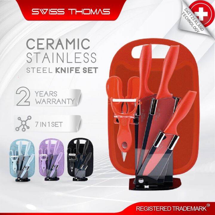 Swiss Thomas Kitchen Knife Set 7 in 1 Utensils Set | Lazada