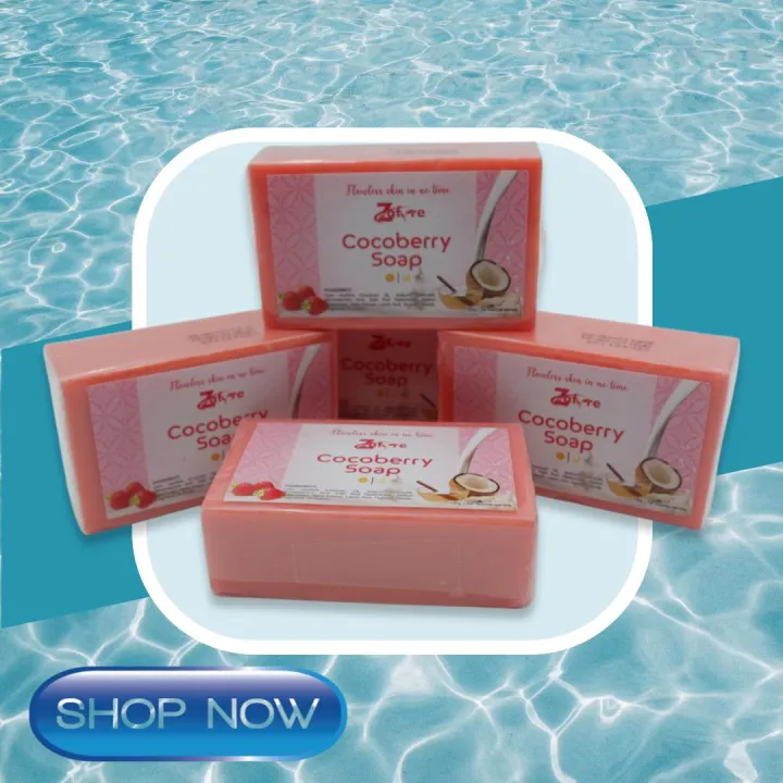 Original Cocoberry Soap Zafyre Triple Whitening Peeling Bleaching Body