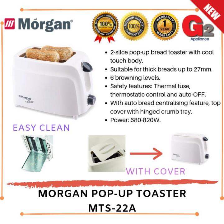 Morgan Pop-Up Toaster MTS-22A [READY STOCK]-MORGAN WARRANTY MALAYSIA ...