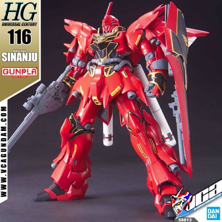 VCA ⭐️ BANDAI GUNPLA HIGH GRADE UNIVERSAL CENTURY HGUC HG MSN-06S SINANJU ประกอบ หุ่นยนต์ โมเดล ...