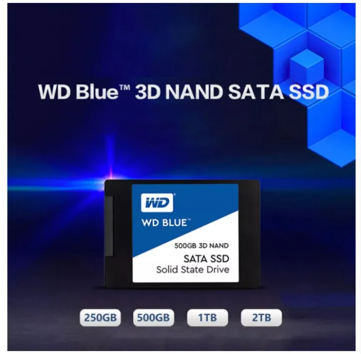 Western Digital Blue 3D NAND SSD 1TB 250GB 500GB SATA III Internal Solid State Drives WD 2.5 ...
