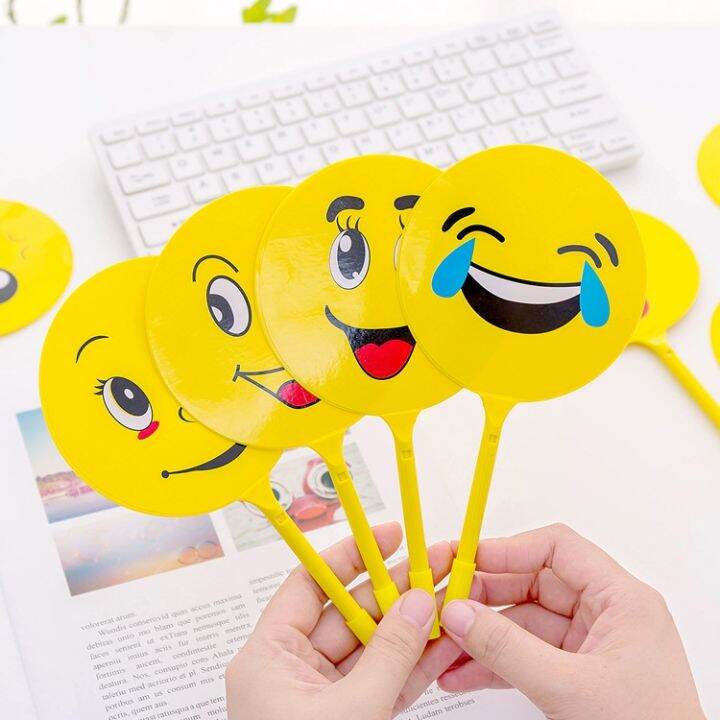 Emoji Fan Pen 12 types of design 2 in 1 Fan&Pen kids stationery kawaii ...