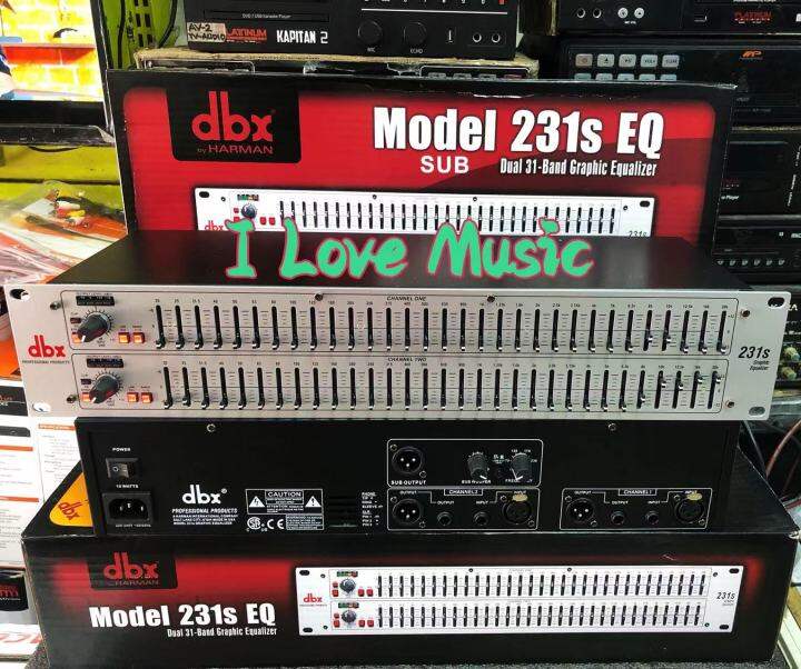 DBX Graphic Equalizer 231S Dual channel 31 band 2-series dual frequency ...