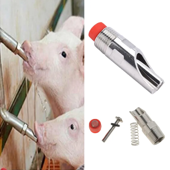 1 Pc. Pig Swine Livestock Stainless Steel Waterer Drinkers Nipples ...