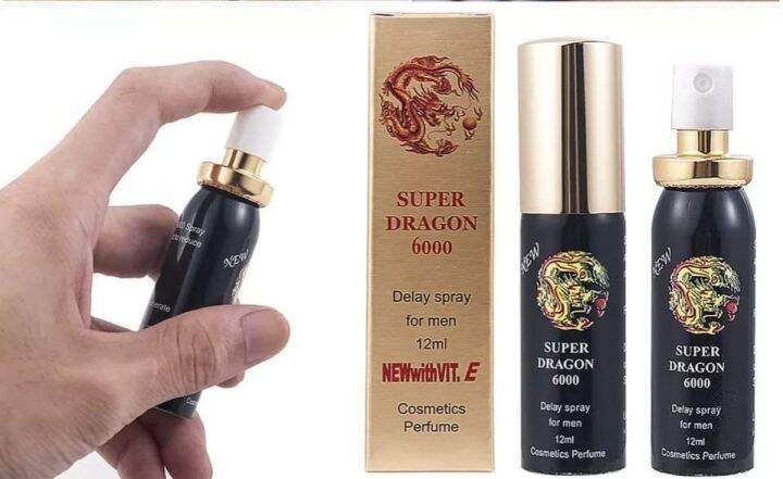 ของแท้/ ส่งด่วน/ สเปร์ย Super Dragon 6000 MEN SPRAY สูตรเข้มข้น ผสม ...
