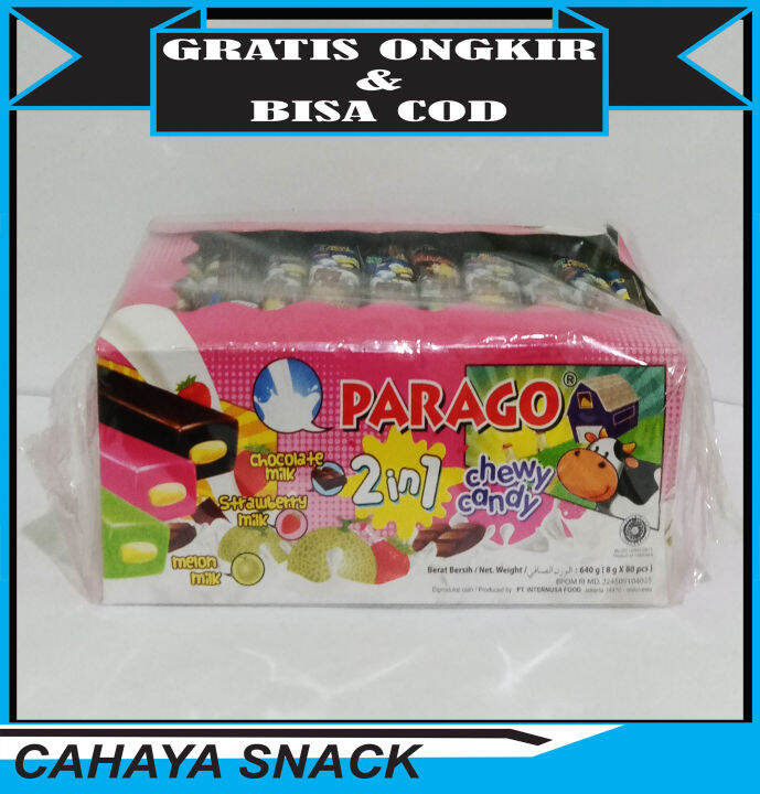 Parago chewy Candy 2 in 1 isi 80 Pcs | Lazada Indonesia