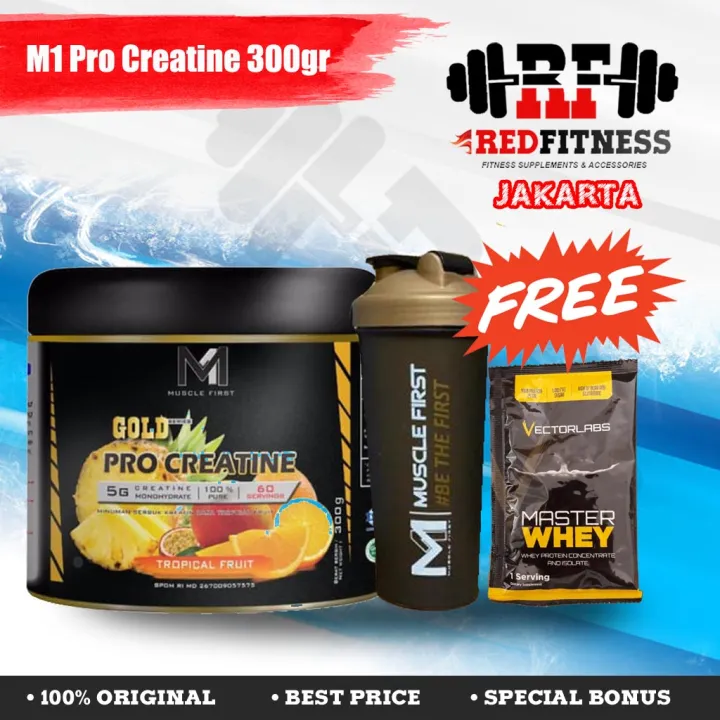 M1 Muscle First Pro Gold Creatine 300 gram / MuscleFirst Creatine ...
