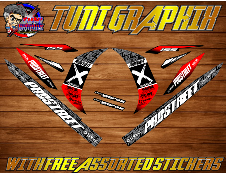 AEROX 155 V2 PROSTREET EDITION DECALS | Lazada PH