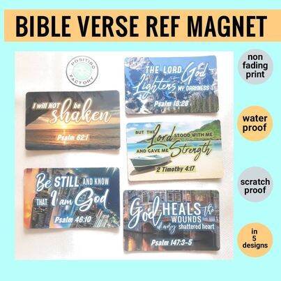 Bible Verse Ref Magnet Rectangle Type in 5 Designs | Lazada PH