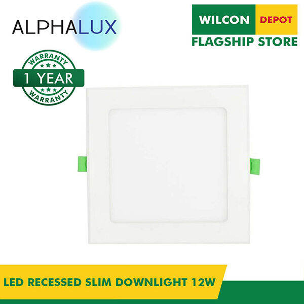 ALPHALUX 12W Daylight 6500K Led Light Slim Downlight Square RML-39 by ...