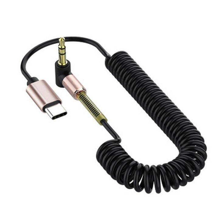 3.5mm Male AUX to Type C Male Charge Cable to USBC Adapter Cord | Lazada PH