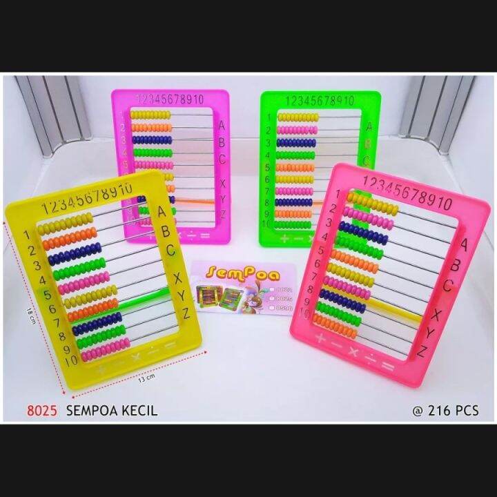 SEMPOA / ABACUS / ALAT BELAJAR HITUNG UKURAN SEDANG. MURAH | Lazada ...
