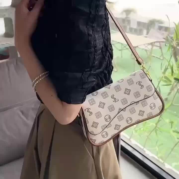 Mumu Select M408 Retro Printed Saddle Bag Gentle Ladies PU Leather ...