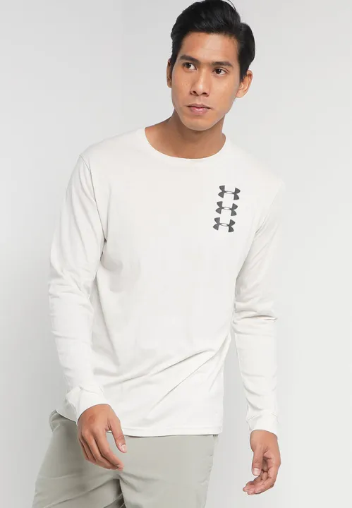 Under Armour Breakthrough Triple Stack Logo Long Sleeves T-Shirt for ...