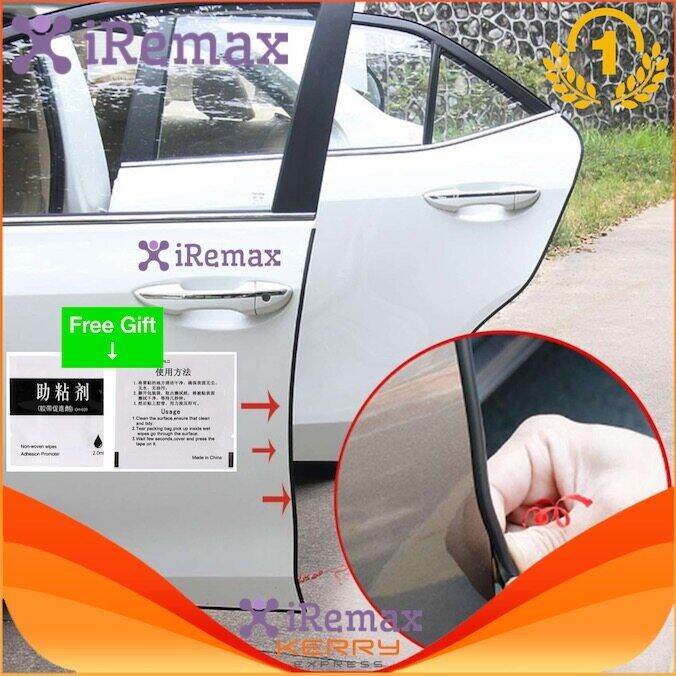 New iRemax ยางกันรอยขอบประตู ยางขอบประตูรถยนต์ป้องกันรอย 5 เมตร สีดำ ...